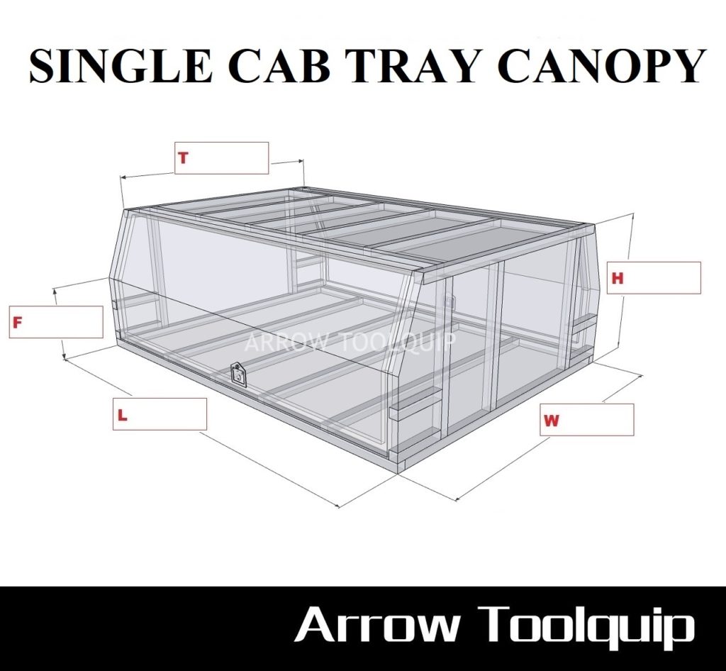 4 CUSTOM UTE TOOLBOX – SINGLE CAB CANOPY – Aluminium Ute Toolboxes ...
