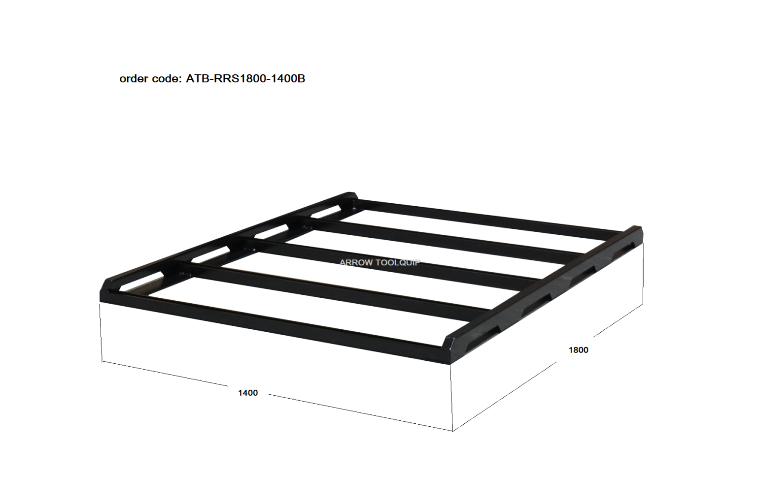 ALUMINIUM ROOF RACK ATB-RRS1800x1320-B – Aluminium Ute Toolboxes ...