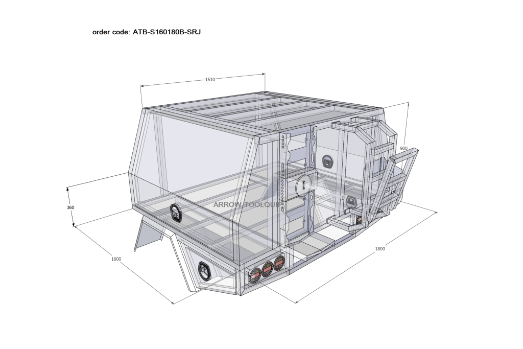 ARROW SERVICE BODIES 1 ATB-S160180B-SRJ