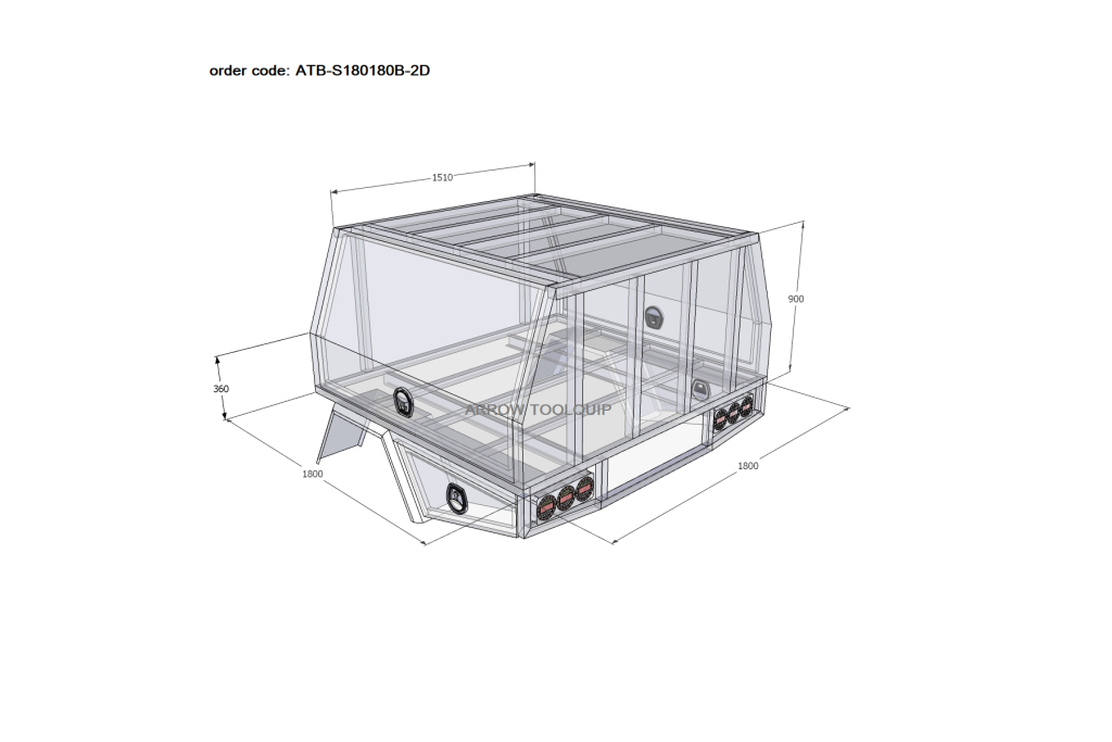 ARROW SERVICE BODIES 4 ATB-S180180B-2D