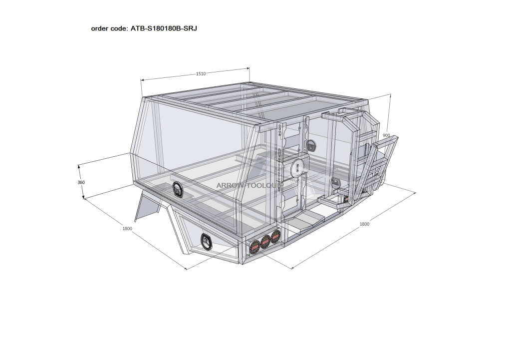 ARROW SERVICE BODIES 1 ATB-S180180B-SRJ