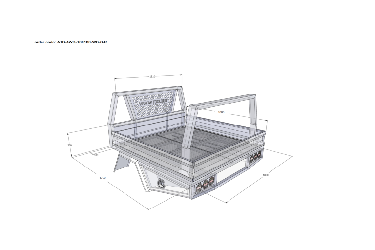 ALUMINIUM UTE TRAY 6 ATB-4WD-160180-WB-S-R – Aluminium Ute Toolboxes ...